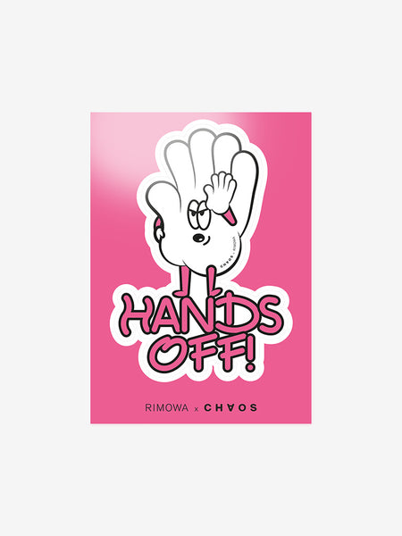 Rimowa x Chaos Hands Off Sticker | Travel Sticker | Chaos Club